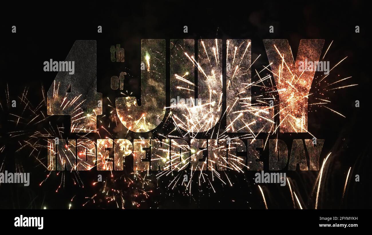 The text with grunge texture - 4 th of july Independence Day - on ...