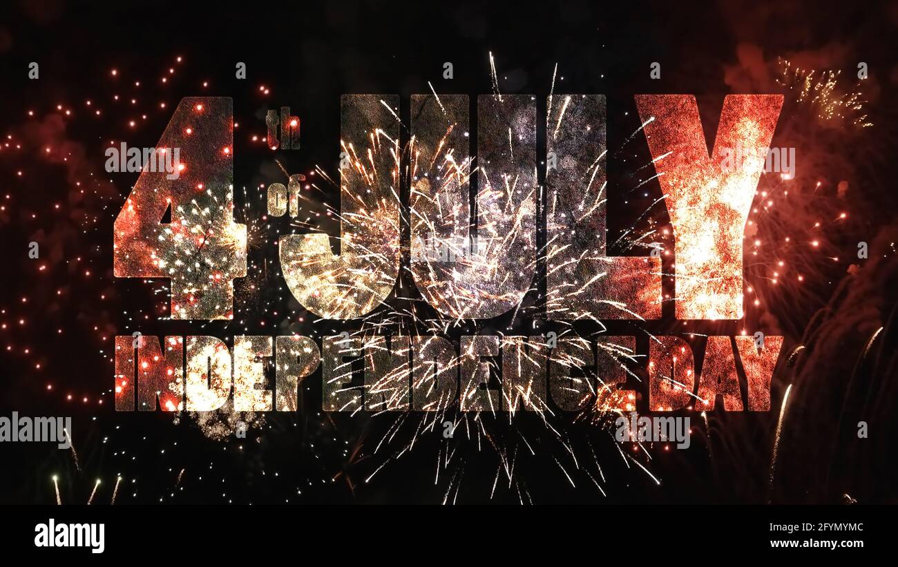 The text with grunge texture - 4 th of july Independence Day - on ...