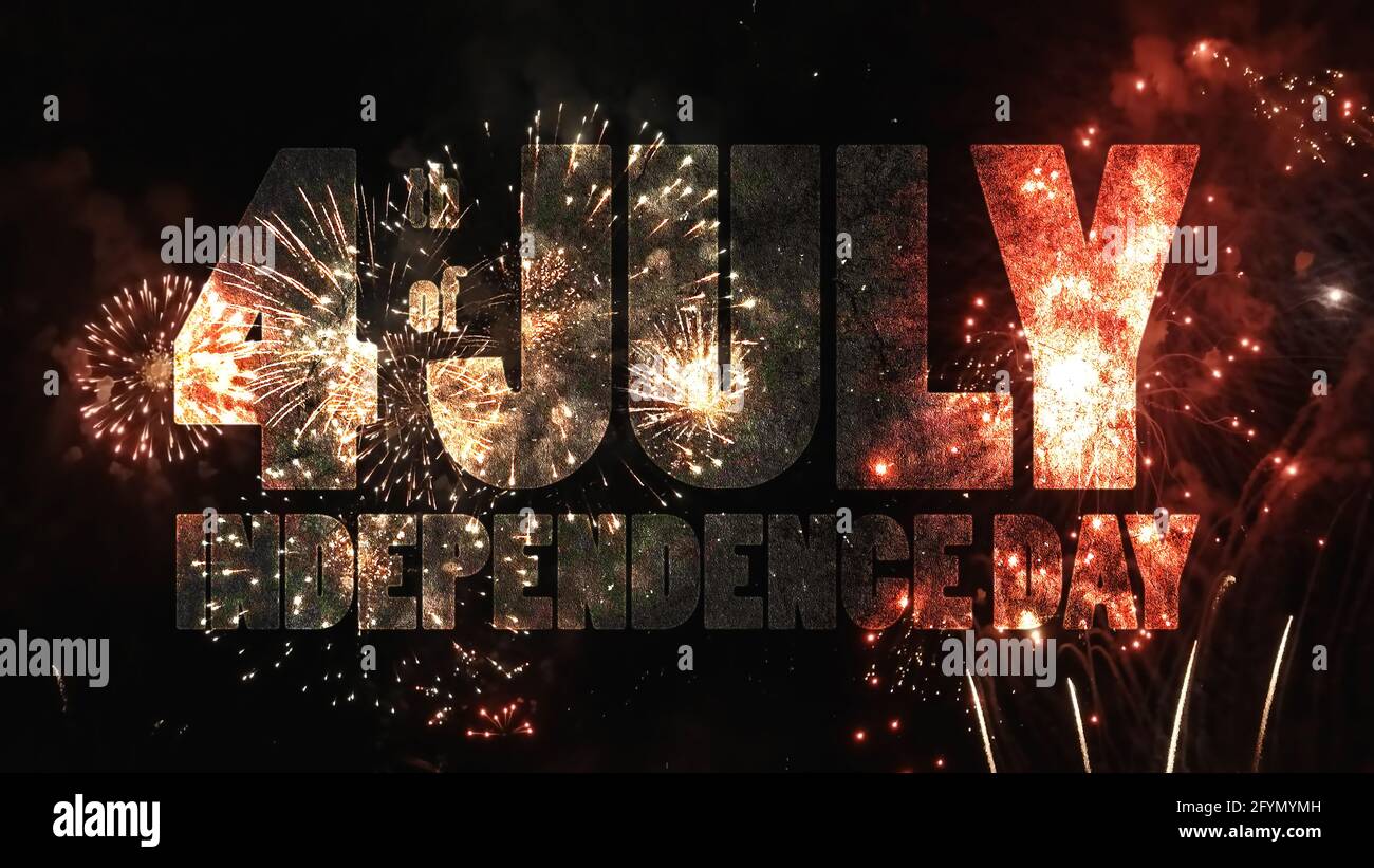 The text with grunge texture - 4 th of july Independence Day - on ...