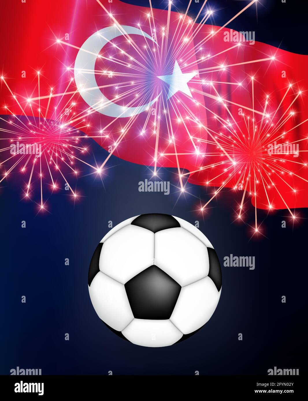 Football game background Turkey with flag. Championship. Vector ...