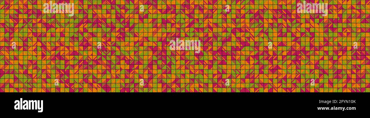 Abstract Geometrical generative computational art illustration Stock ...