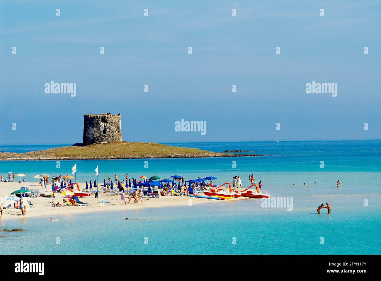 Italy, Sardinia, Sassari province, La Pelosa beach Stock Photo - Alamy