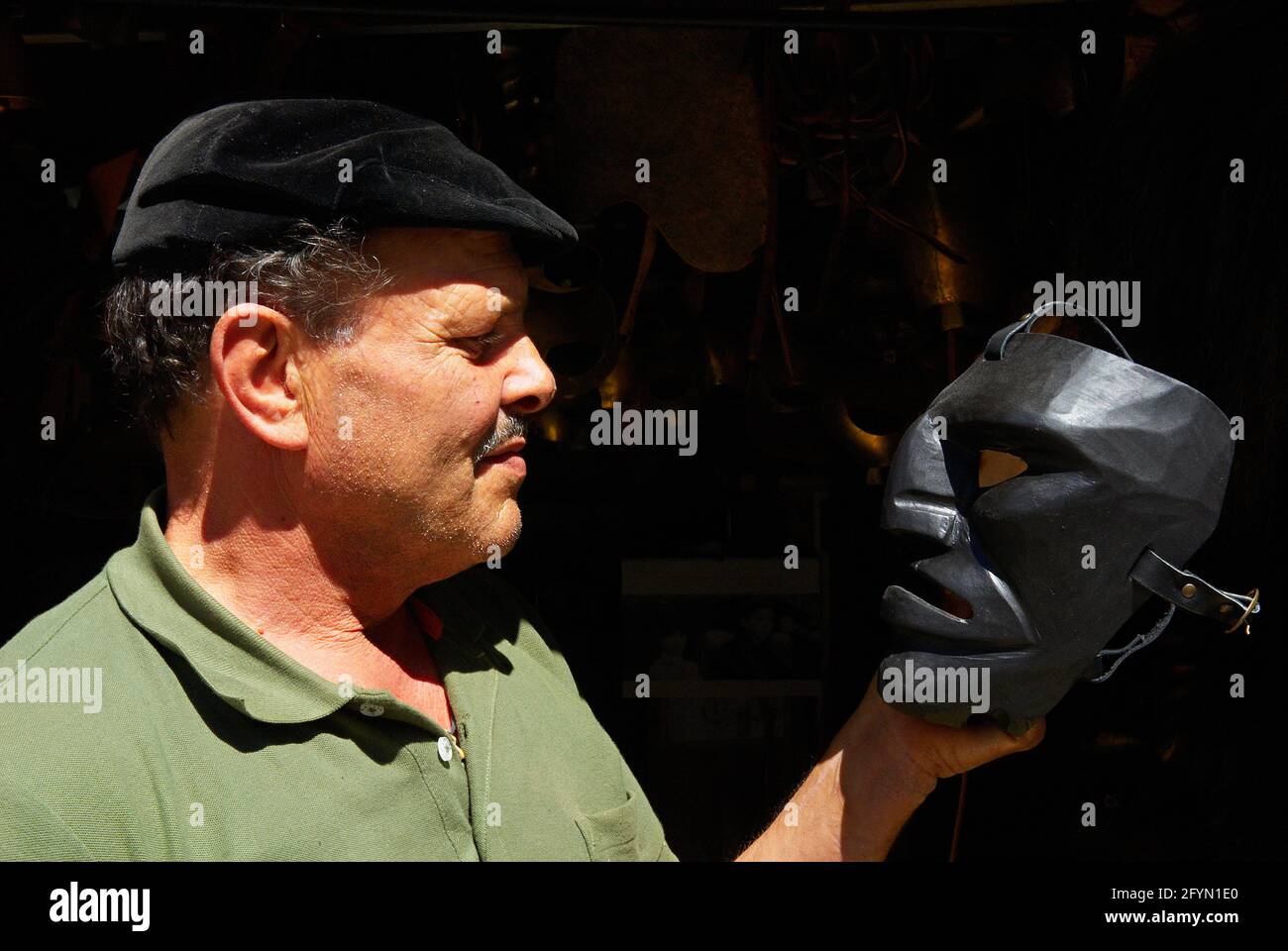 Italy, Sardinia, Nuoro province, Mamoiada village, Canival with ...