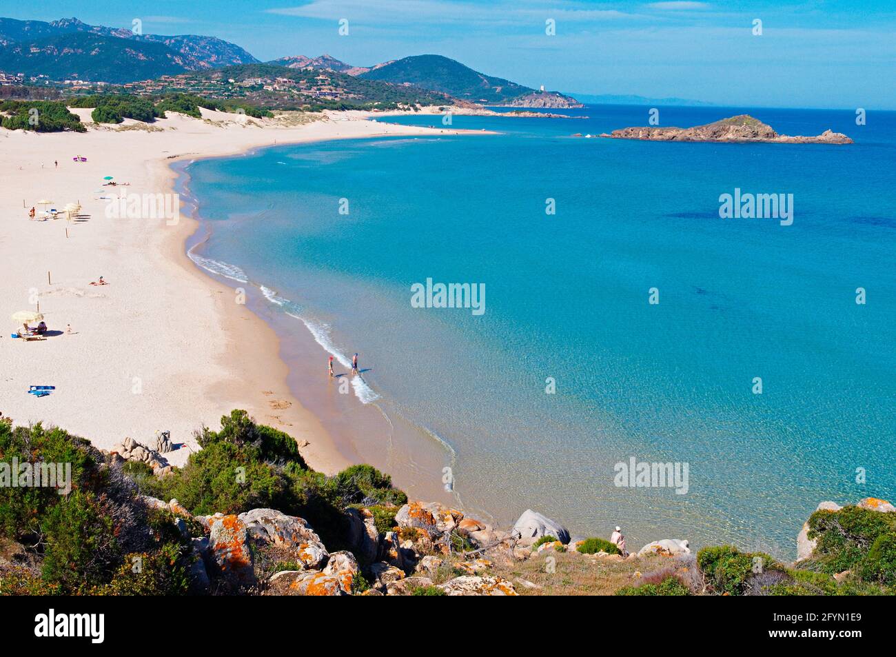 Chia beach sardinia italy hi-res stock photography and images - Alamy