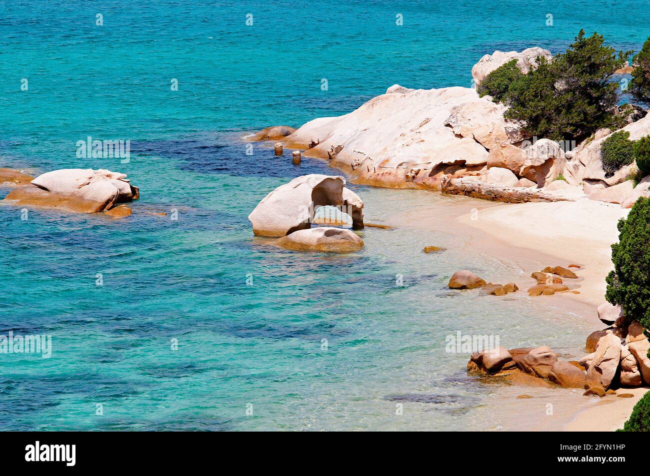 Italy, Sardinia, Costa Smeralda, Elephant rock beach Stock Photo - Alamy