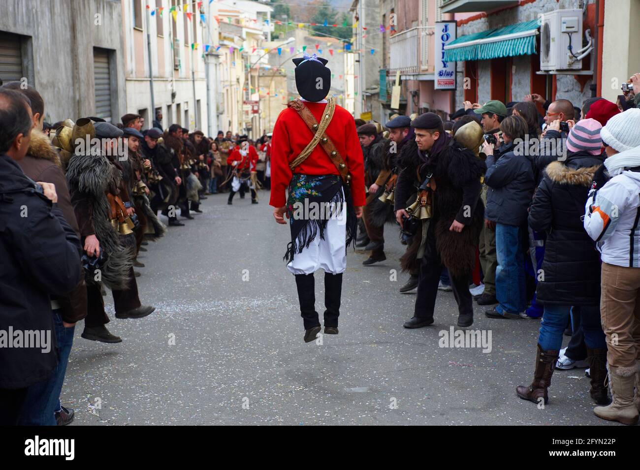 Italy, Sardinia, Nuoro province, Mamoiada village, Canival with ...