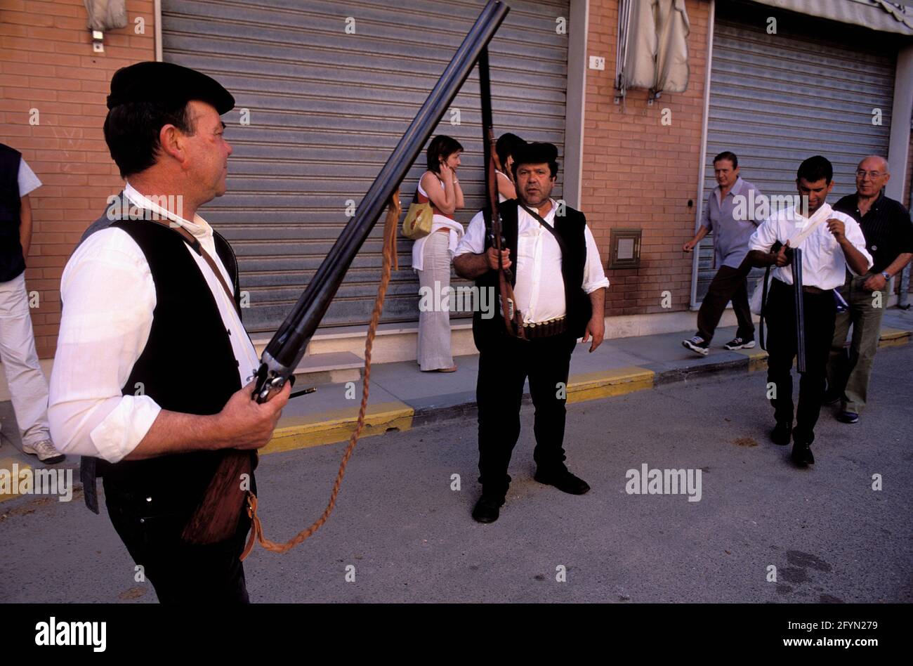 Festival of "Ardia di Sedilo", Ardia town, Oristano Province, Sardinia ...