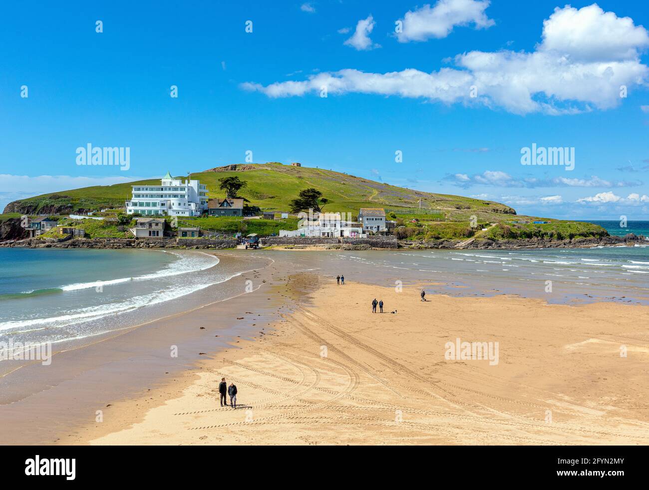 Burgh Island, with its 19030s Art Deco hotel, used as the inspirational ...