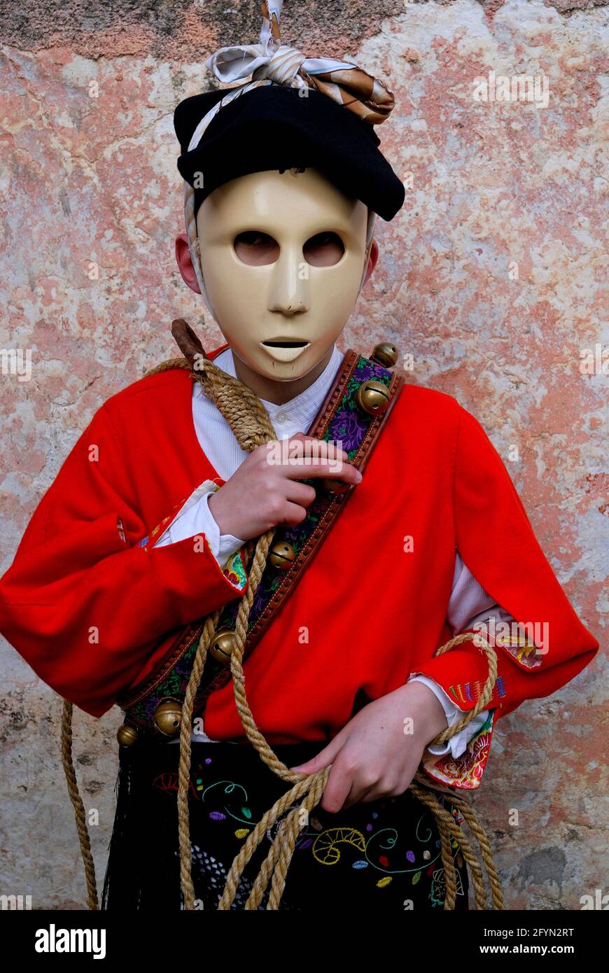 Italy, Sardinia, Nuoro province, Mamoiada village, Canival with ...