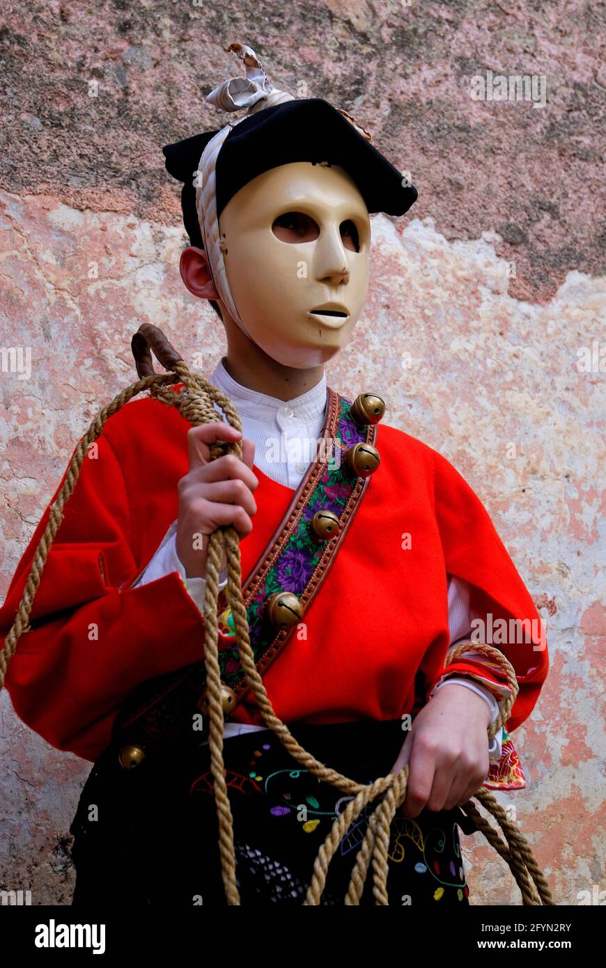 Italy, Sardinia, Nuoro province, Mamoiada village, Canival with ...