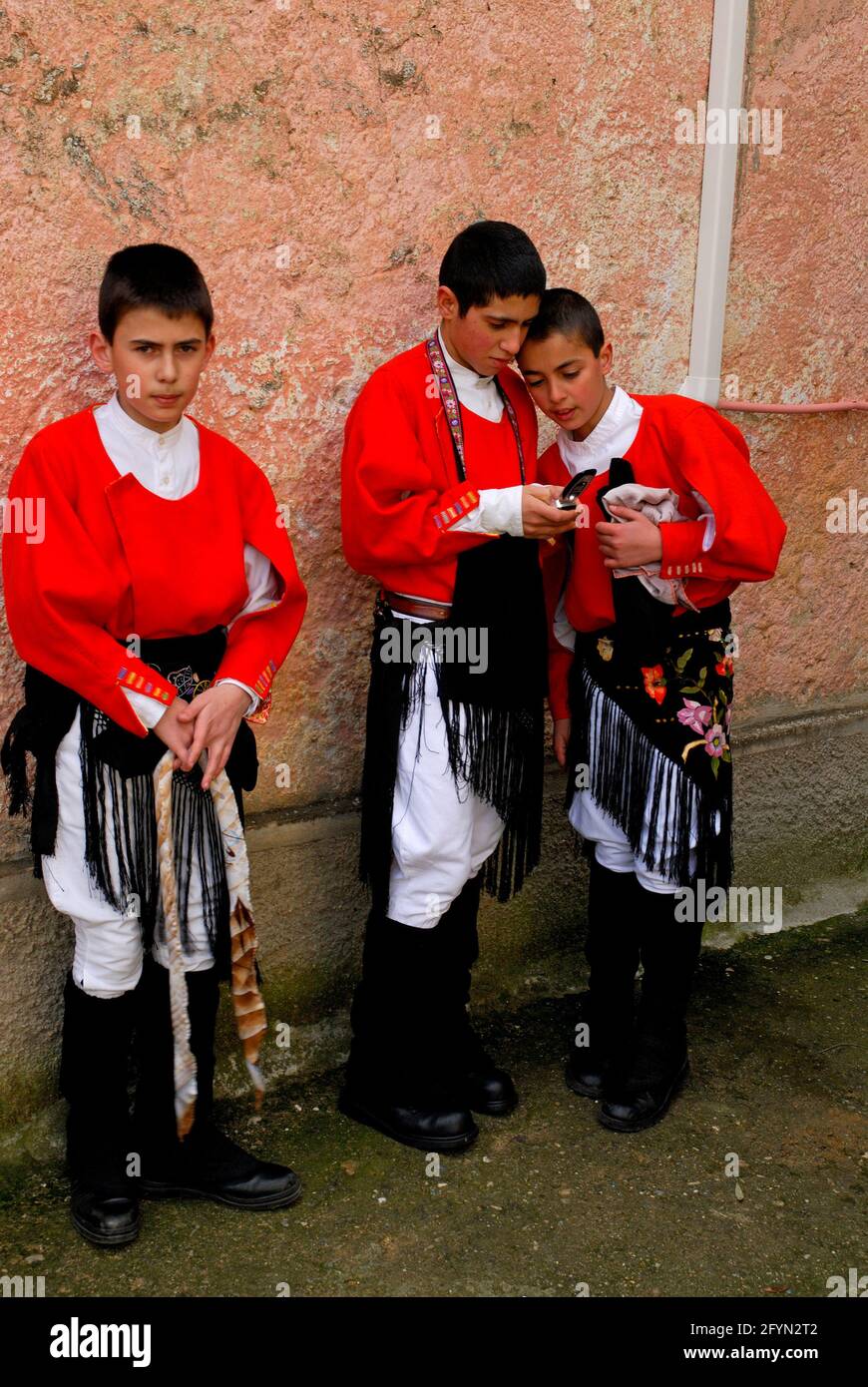 Italy, Sardinia, Nuoro province, Mamoiada village, Canival with ...
