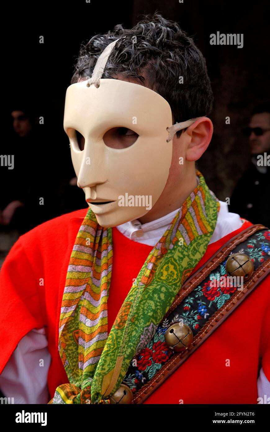 Italy, Sardinia, Nuoro province, Mamoiada village, Canival with ...