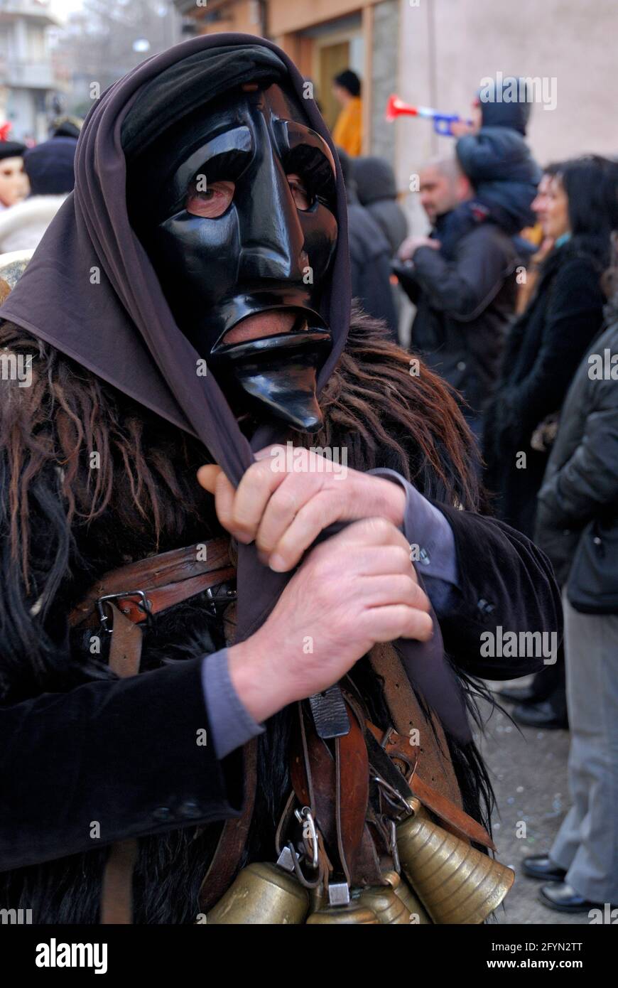 Italy, Sardinia, Nuoro province, Mamoiada village, Canival with ...