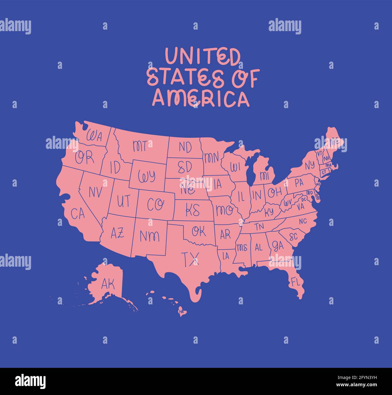 representation of usa map Stock Vector Image & Art - Alamy