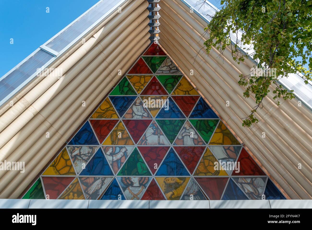 Famous Cardboard Cathedral of Christchurch, New Zealand Stock Photo - Alamy