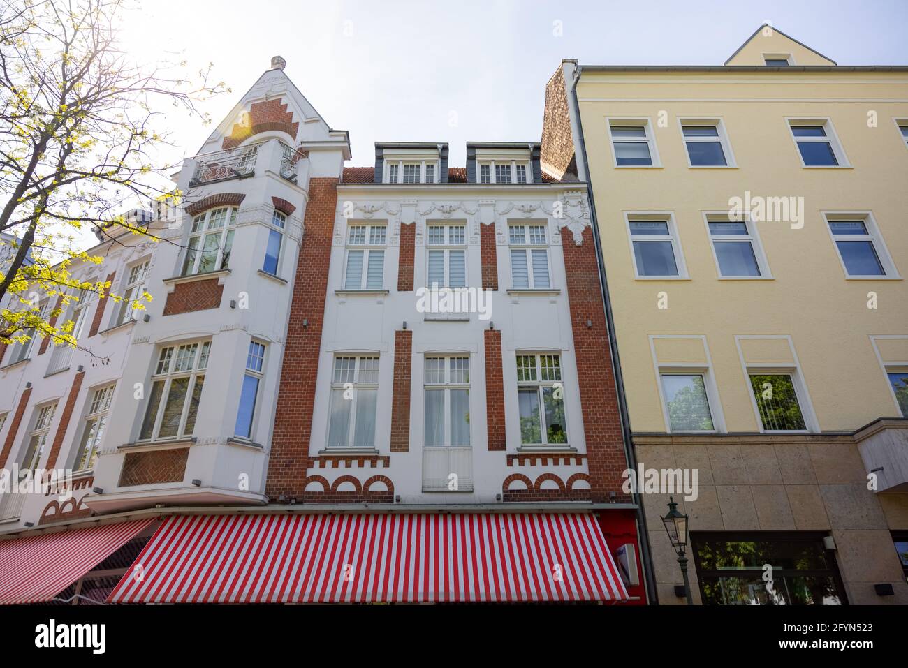 Colorful old style buildings Stock Photo - Alamy