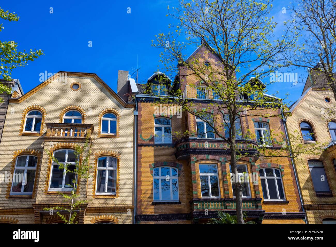 Colorful old style buildings Stock Photo - Alamy