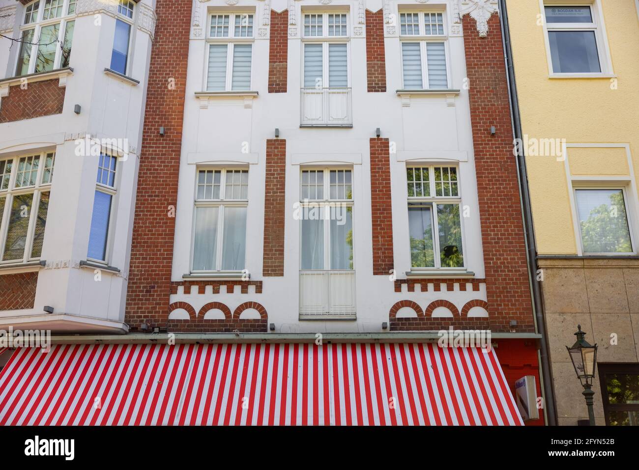 Colorful old style buildings Stock Photo - Alamy