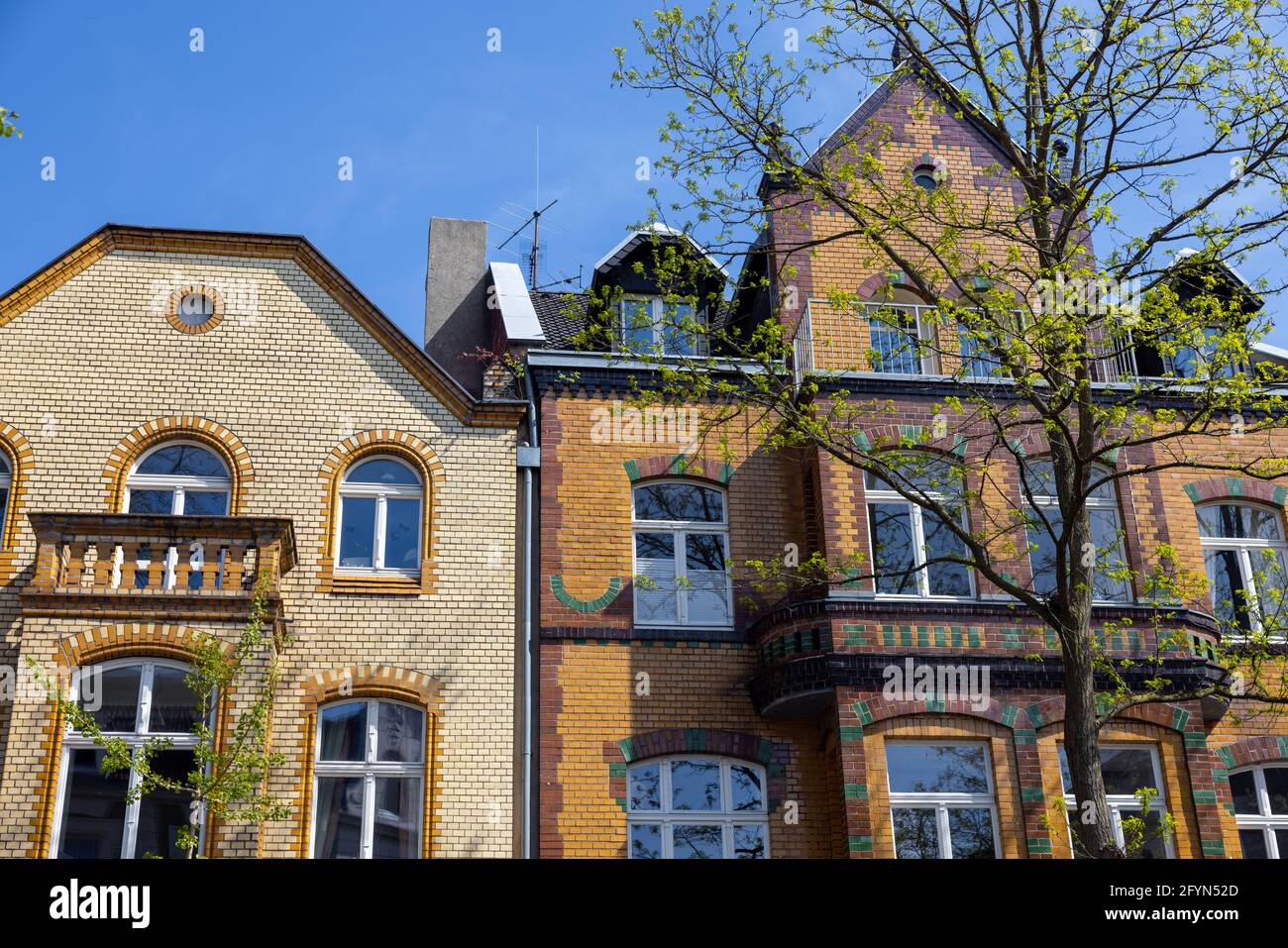 Colorful old style buildings Stock Photo - Alamy