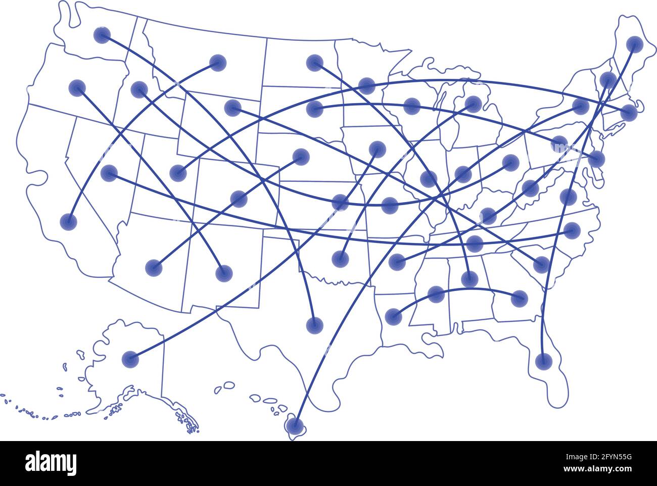 EEUU map icon Stock Vector Image & Art - Alamy