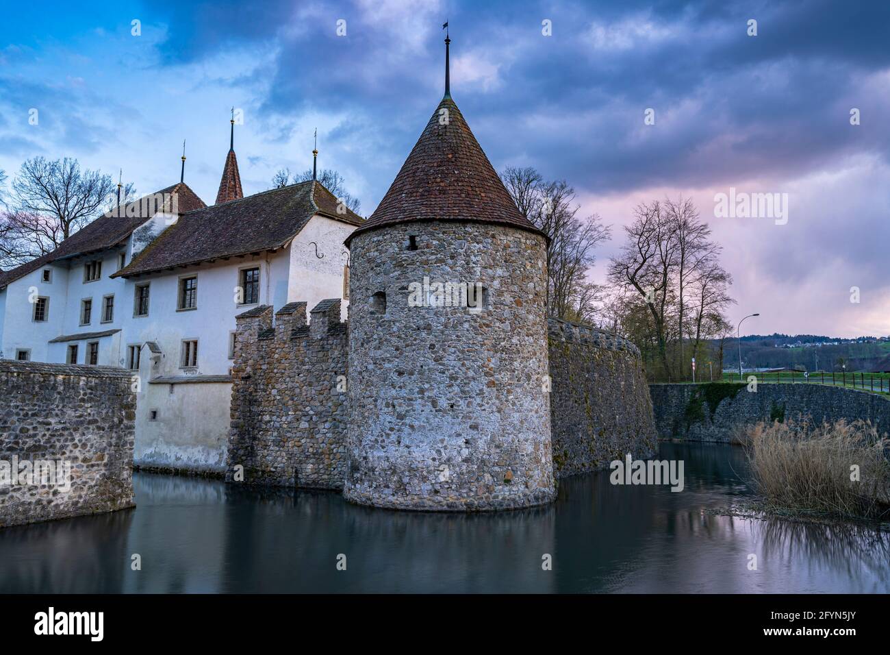 Hallwyl Castle in the municipality of Seengen, canton Aargau, is one of ...