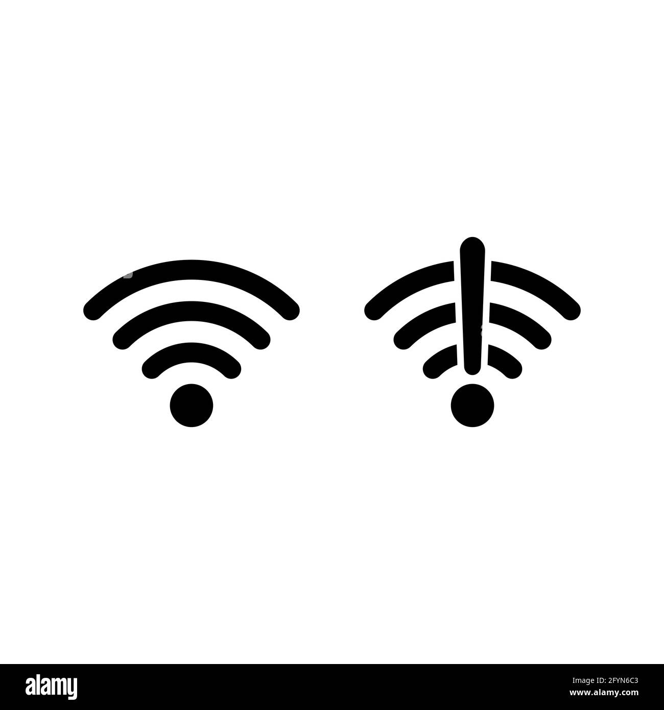 Wi-fi icon set. Wireless technology collection. Wifi pictogram group. Vector isolated on white ...