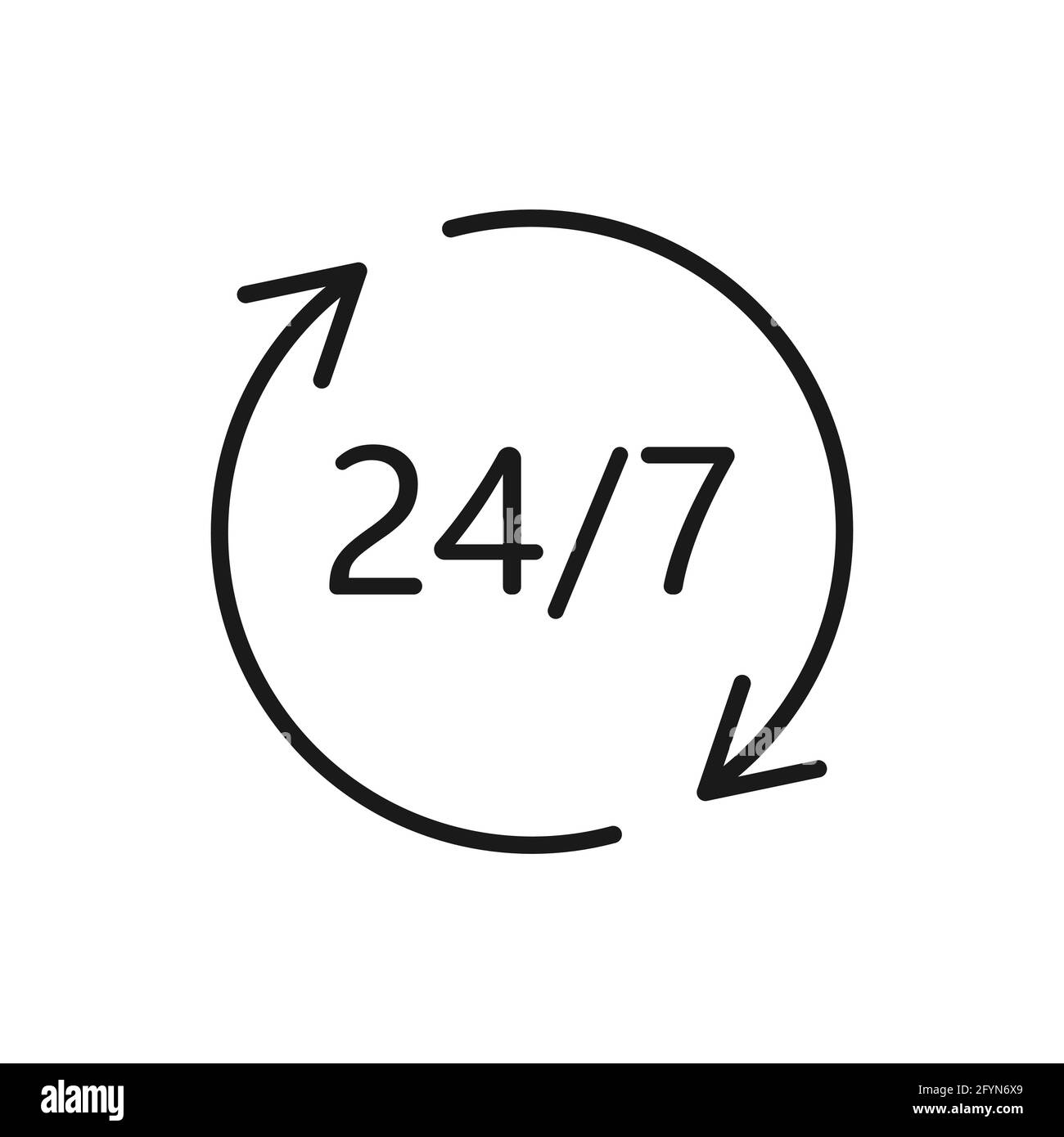 Open hours vector vectors hi-res stock photography and images - Alamy