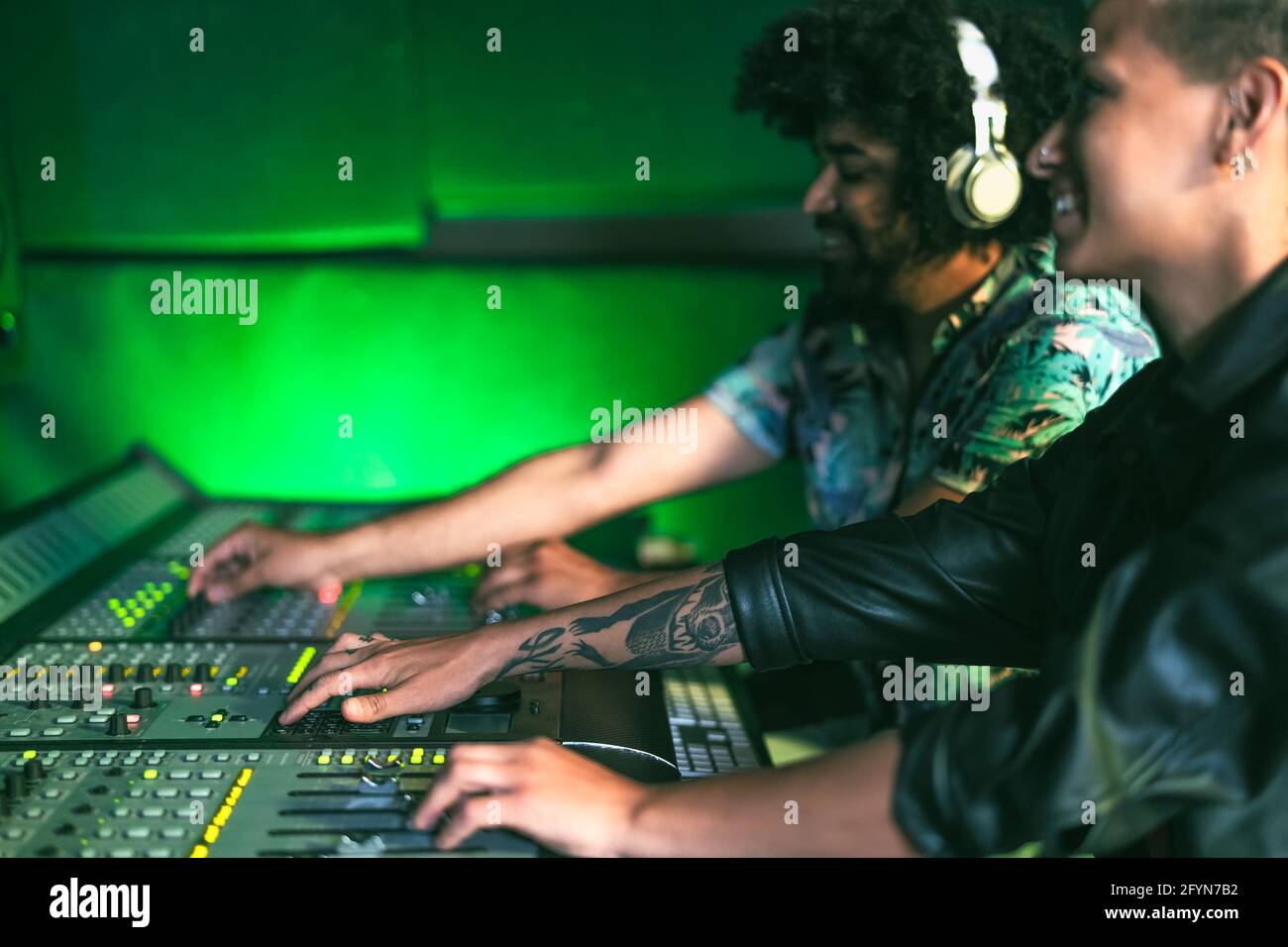 Studio control desk hi-res stock photography and images - Alamy