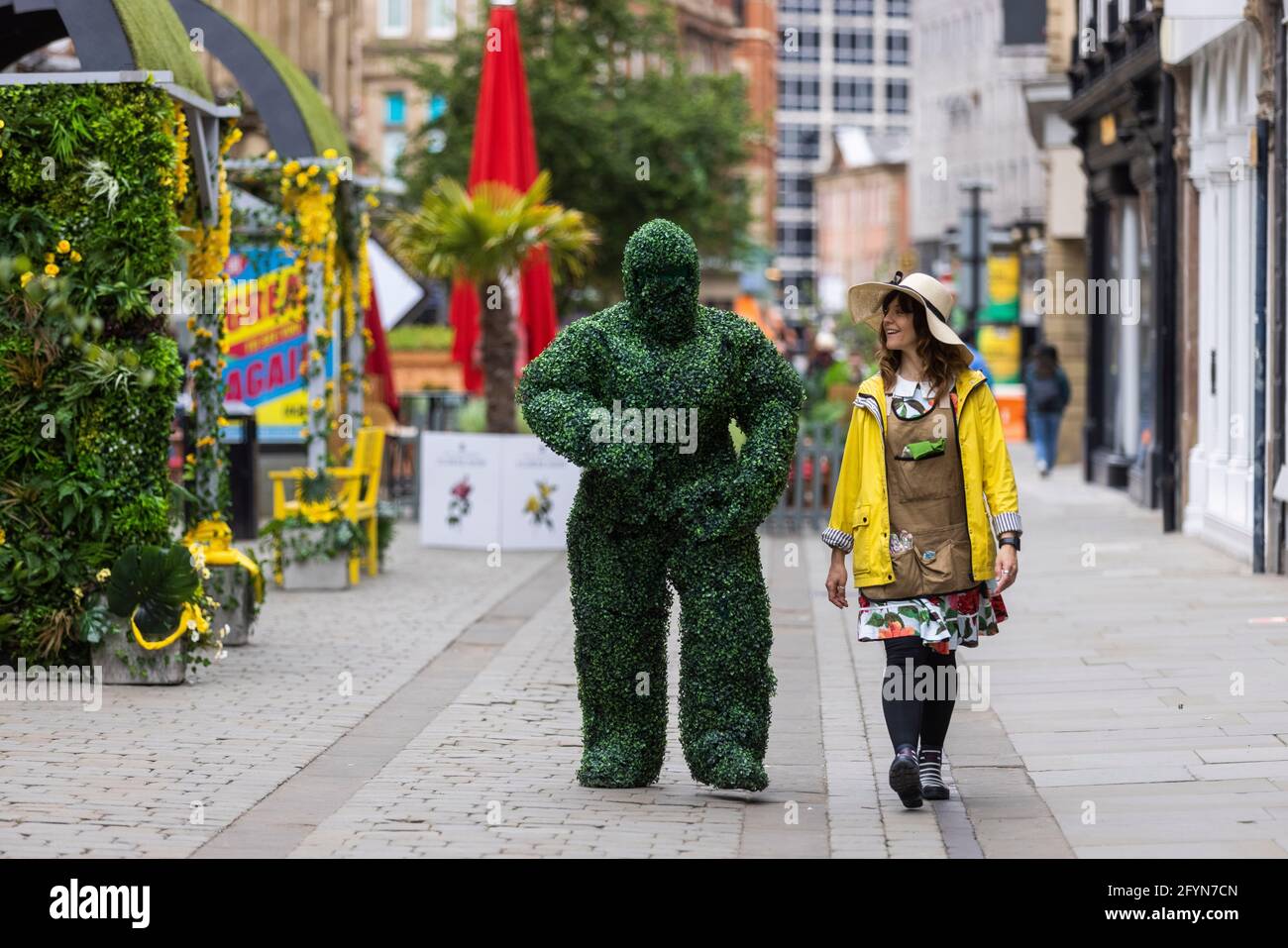 EDITORIAL USE ONLY Topiary Man from the initiative In Our Nature with ...