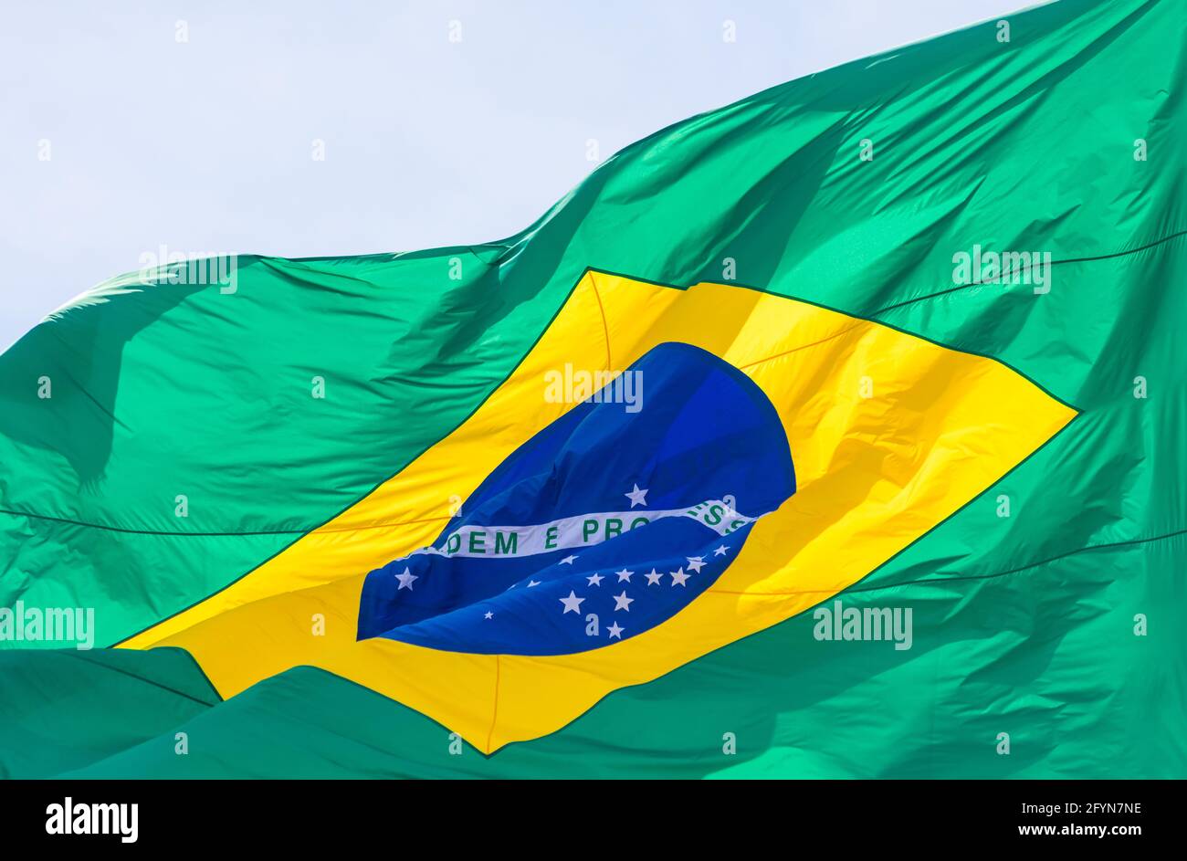 Brazil flag stamp hi-res stock photography and images - Alamy