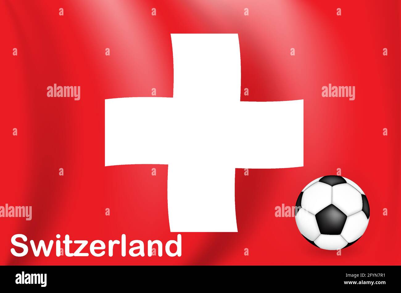 Football game background Switzerland with flag. Championship. Vector ...