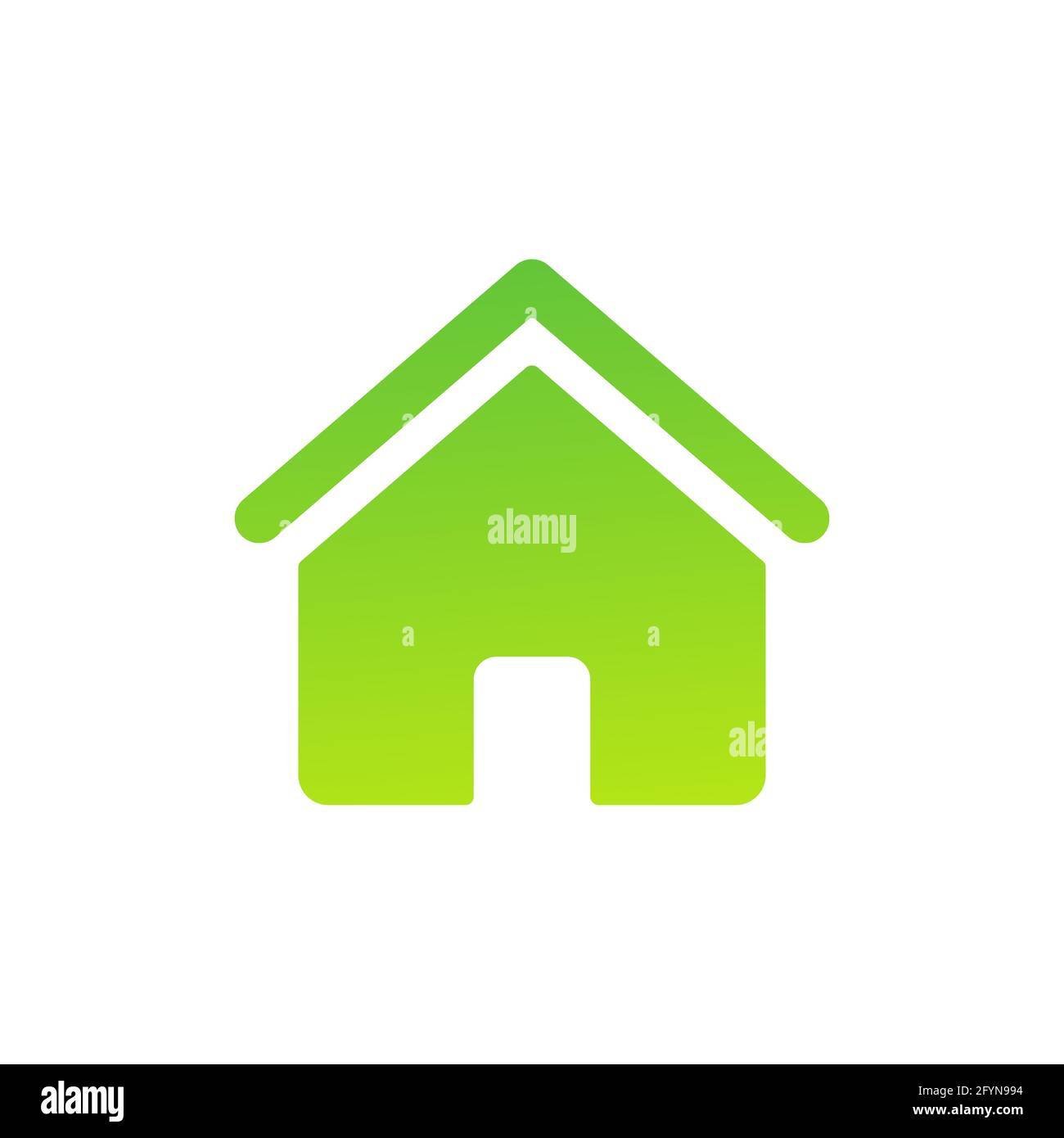 Eco green house icon. Real estate ecology symbol. Bio home concept ...
