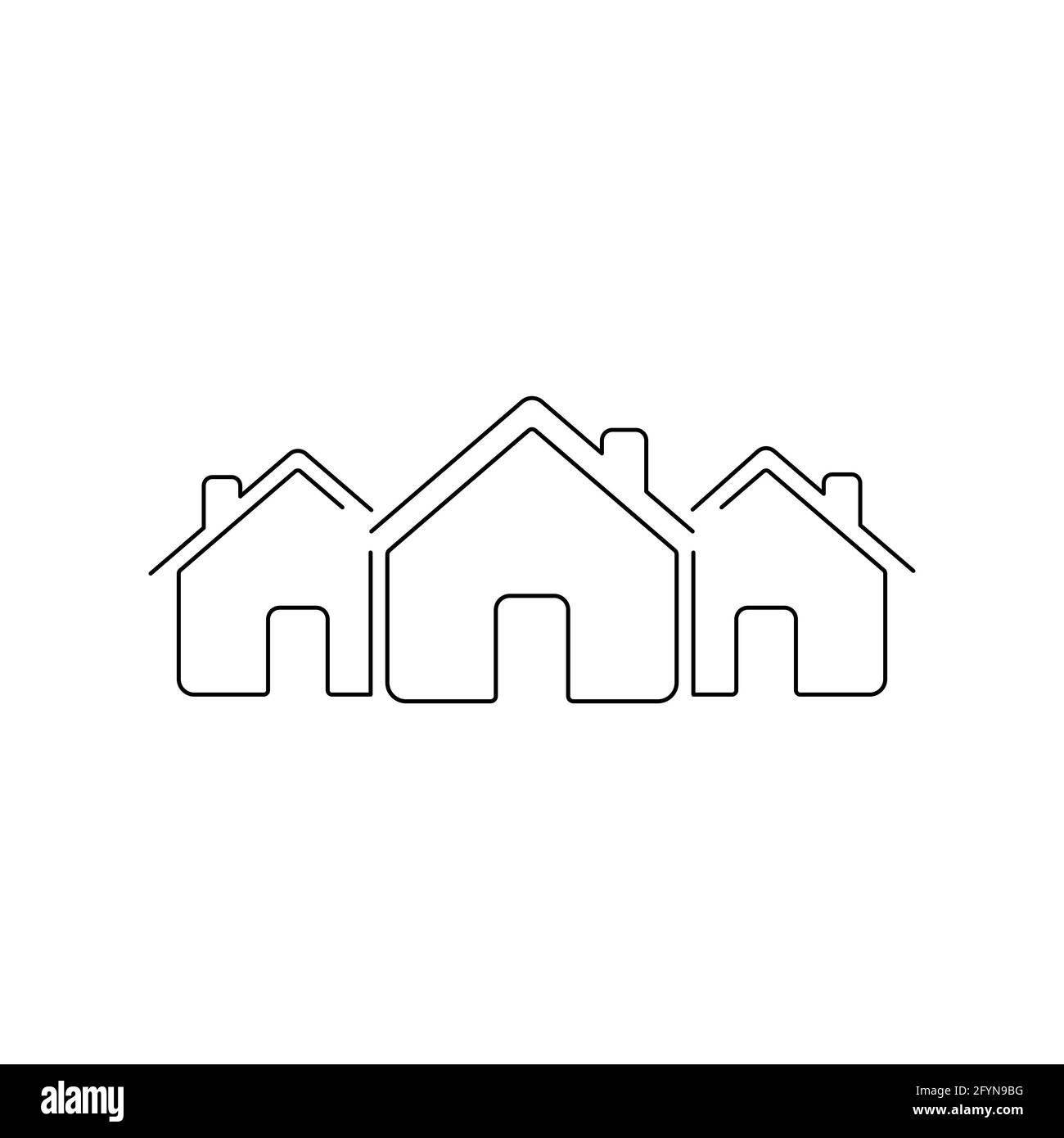 The three city Stock Vector Images - Alamy