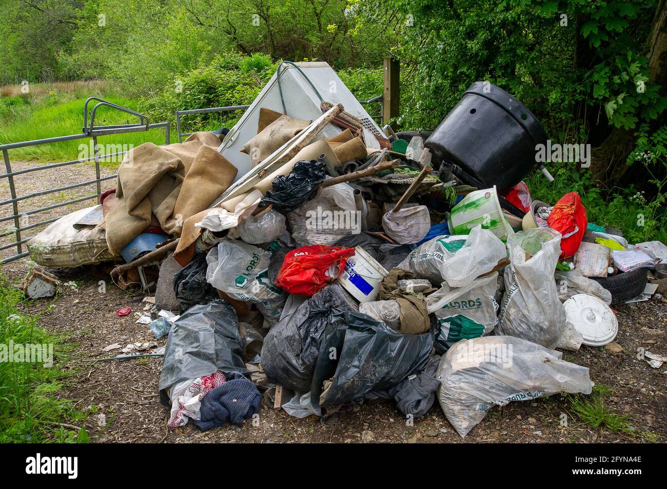 Tipped Over Trash Can