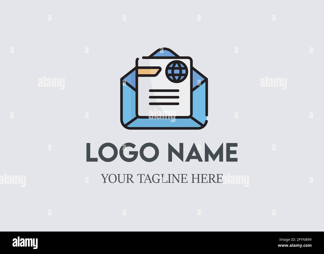 News media logo call Stock Vector Images - Alamy