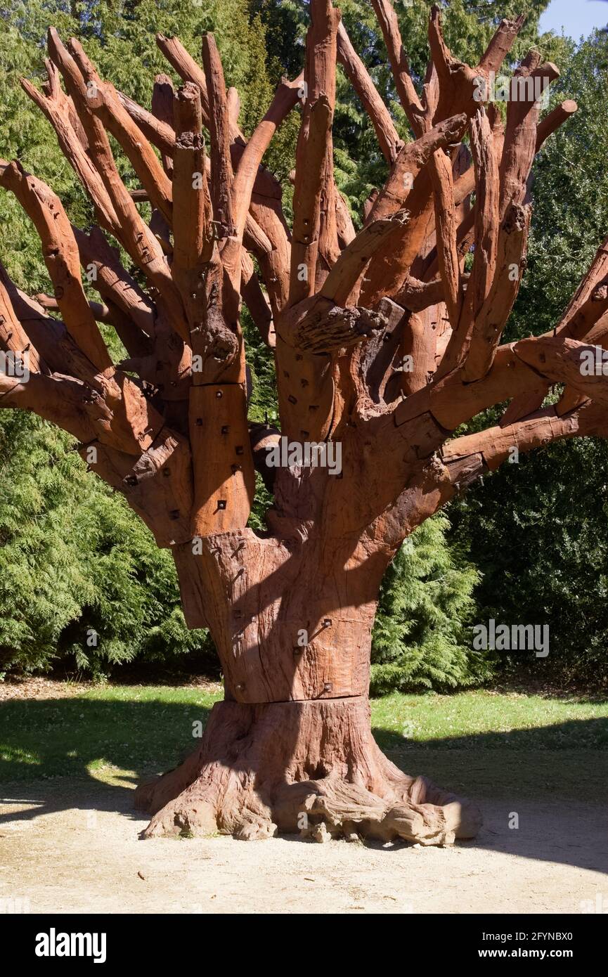 Iron Tree Sculpture by Ai Weiwei at Yorkshire Sculpture Park Stock ...