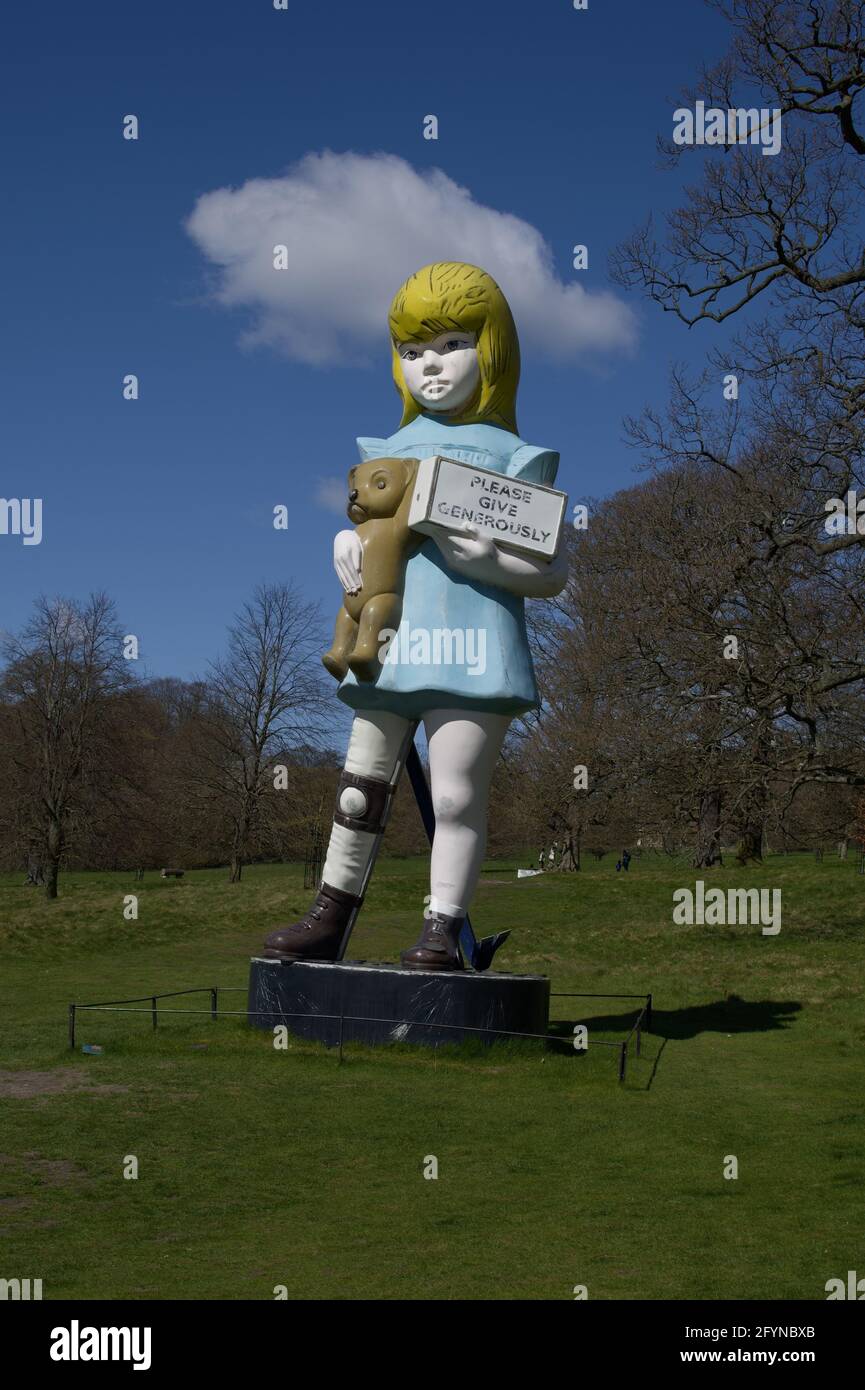 Charity Sculpture by Damien Hurst at Yorkshire Sculpture Park Stock ...
