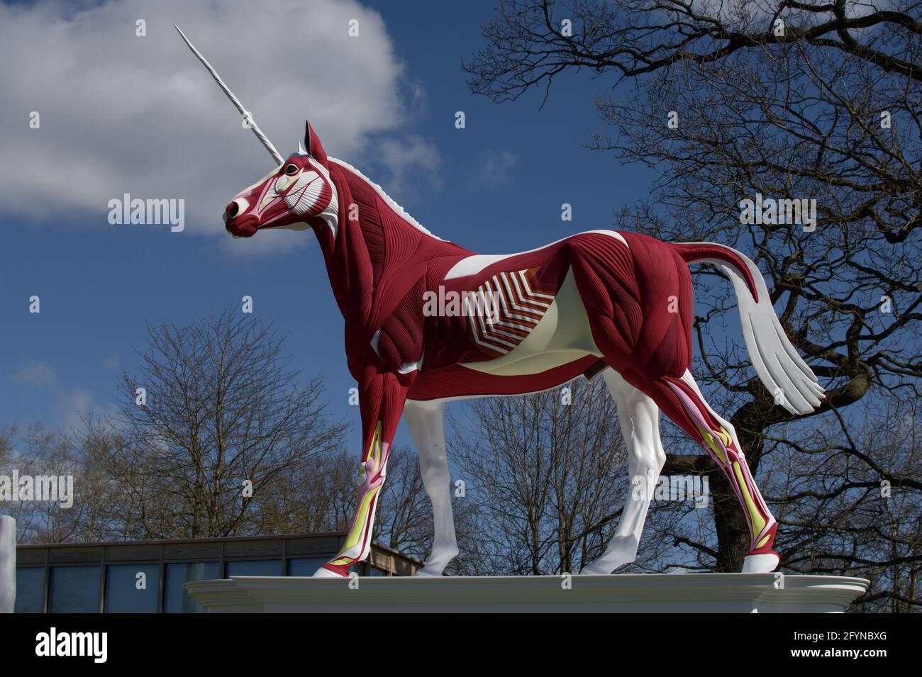 Myth Sculpture by Damien Hurst at Yorkshire Sculpture Park Stock Photo ...