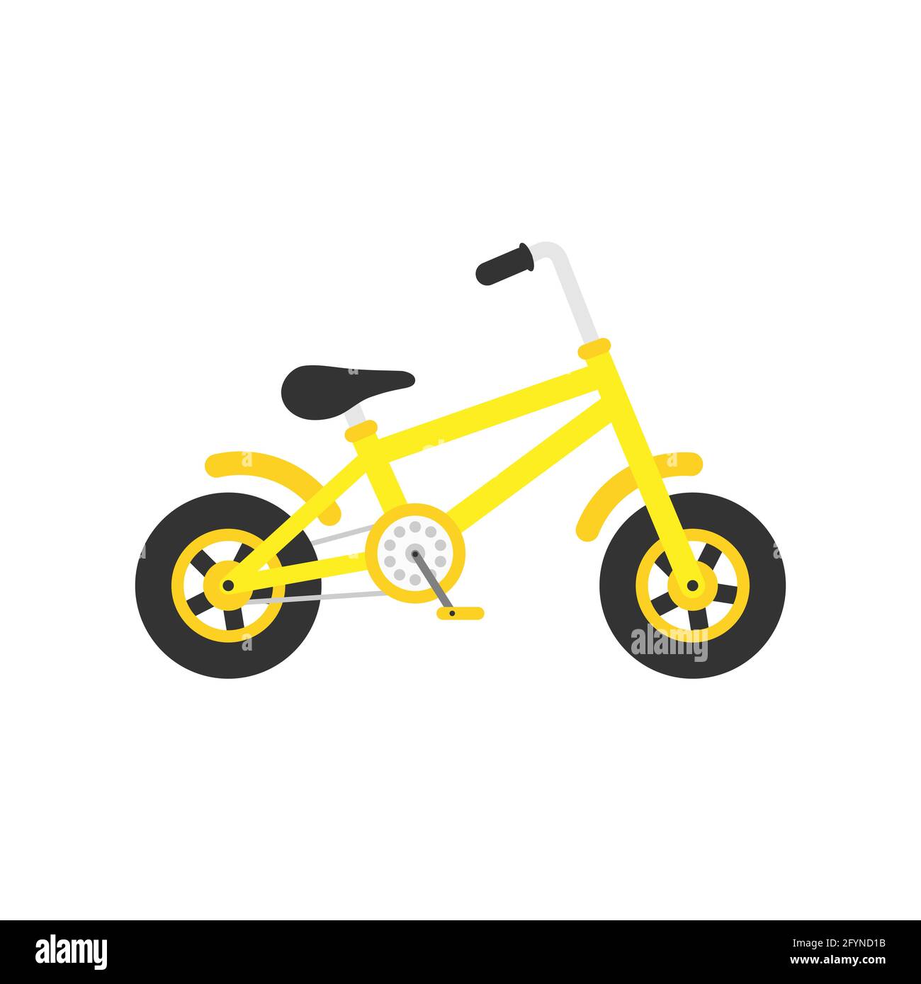 Kids bike illustration vector Cut Out Stock Images & Pictures - Alamy