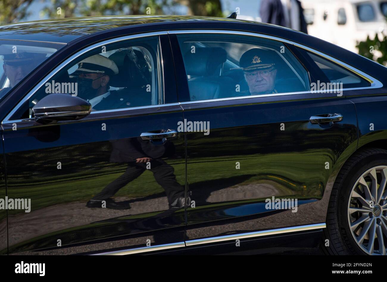 King Carl Gustaf arrive at Veterans Day ceremony at Restare Veterans ...