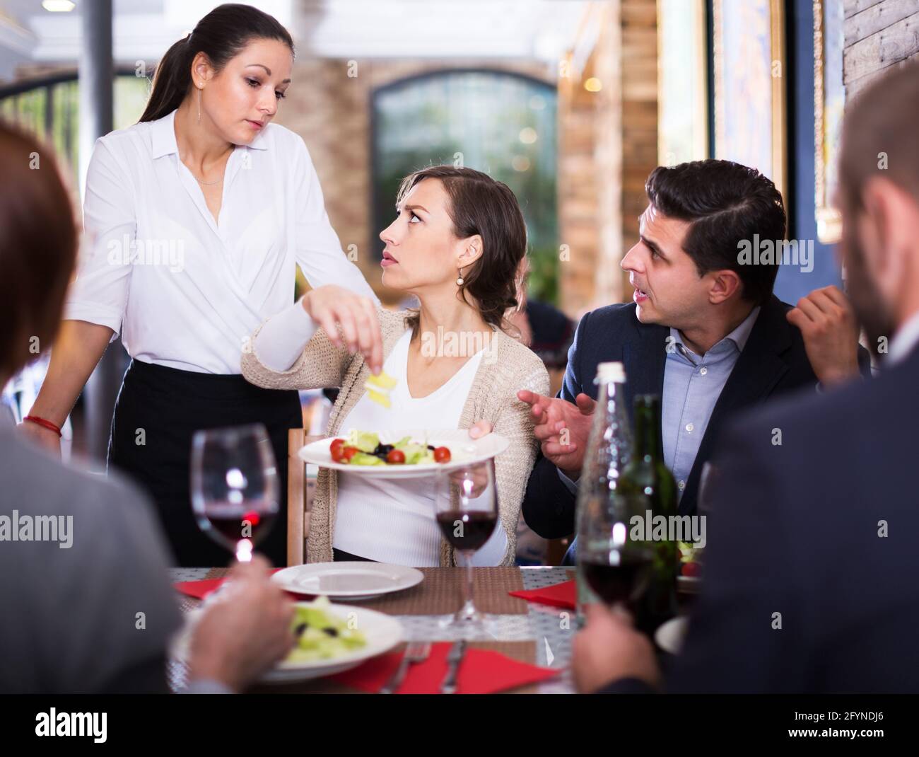 Angry waiter menu hi-res stock photography and images - Alamy