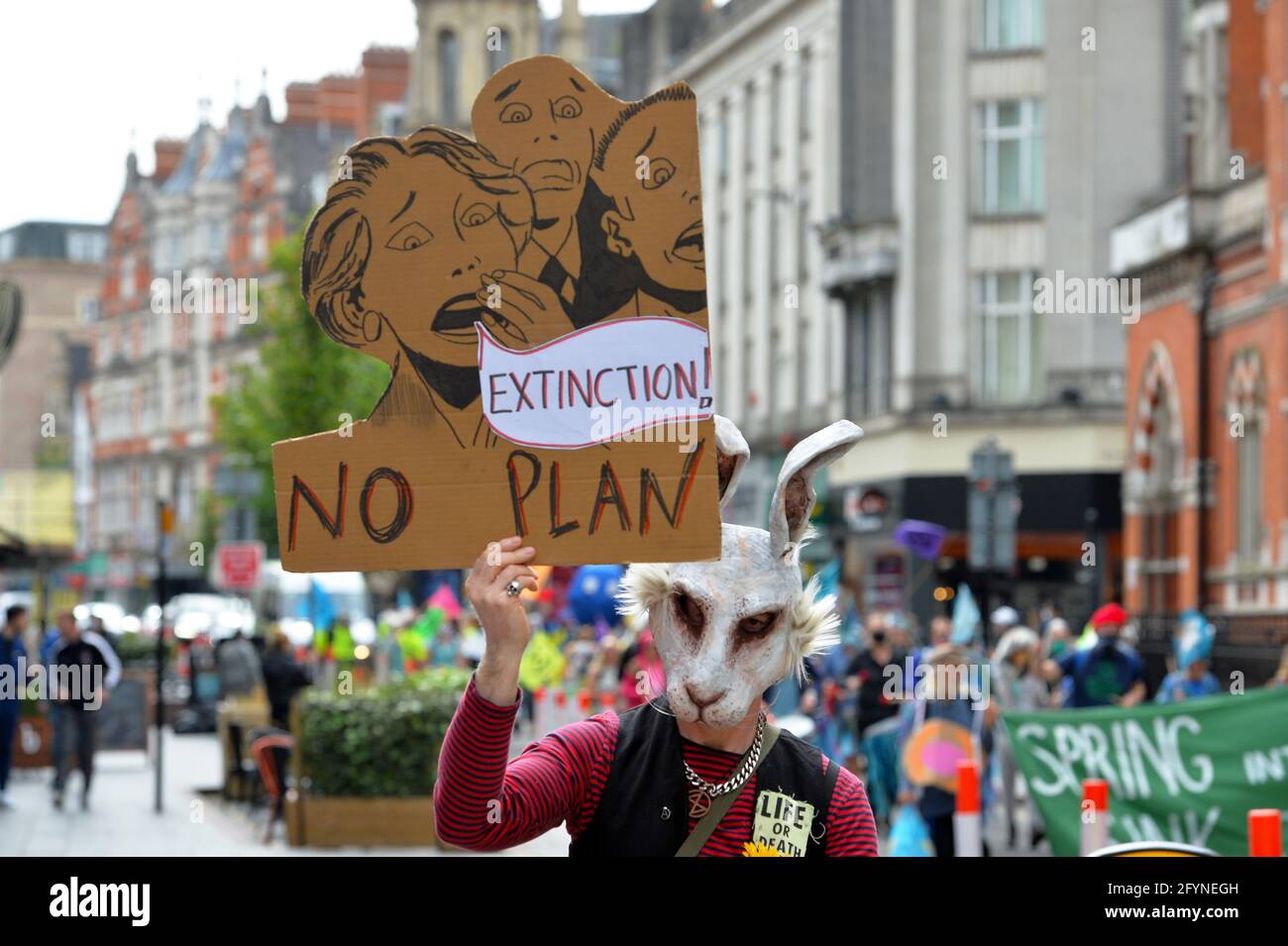 Leicester, Leicestershire, UK 29th May 2021. UK News. An Extinction ...