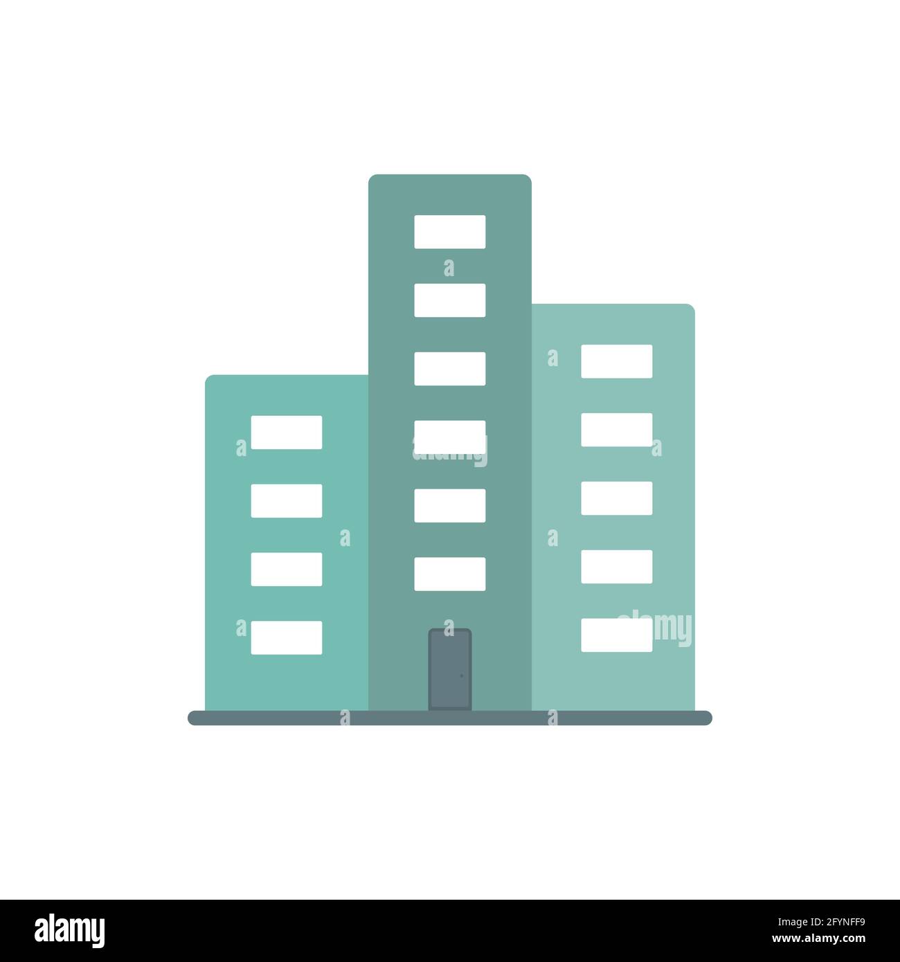 Building flat icon. Modern house and real estate symbol. Private ...