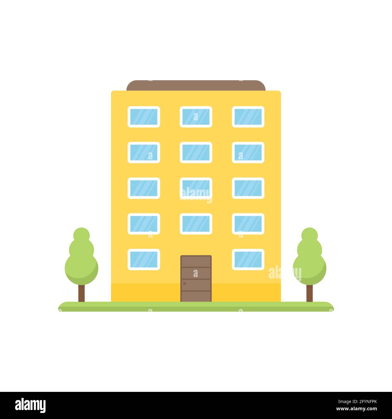 Flat Building Icon