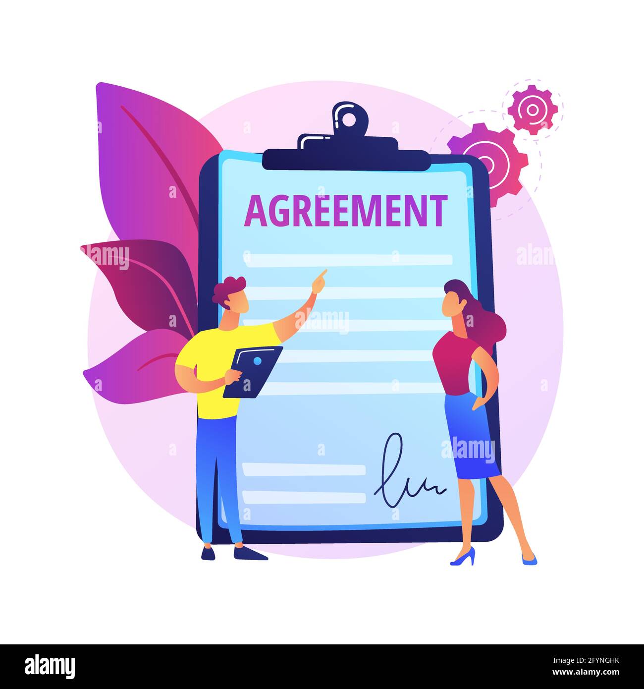Signing Contract Cartoon High Resolution Stock Photography and Images ...