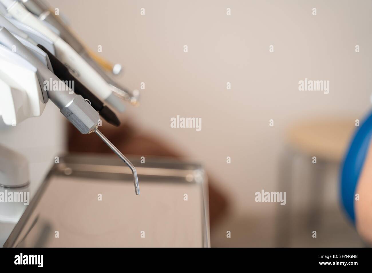 Dental equipment for dentist. Stomatology instruments. Medical drill ...