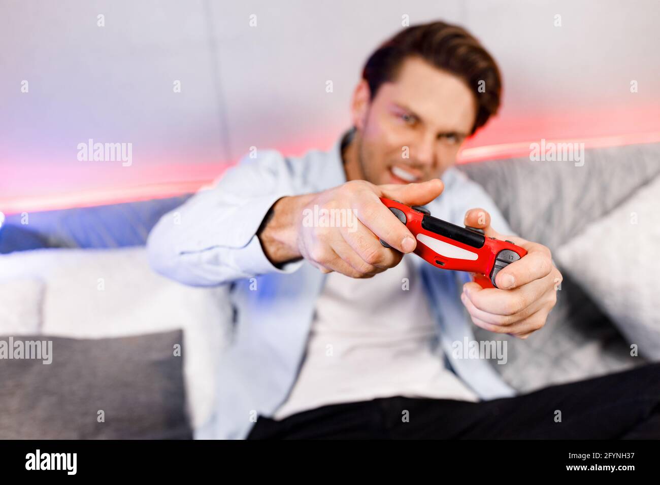 Male playstation controller hi-res stock photography and images - Alamy