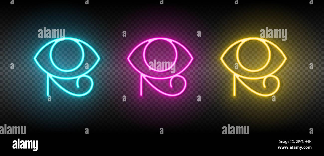 Eye of ra symbol neon vector icon Stock Vector Image & Art - Alamy