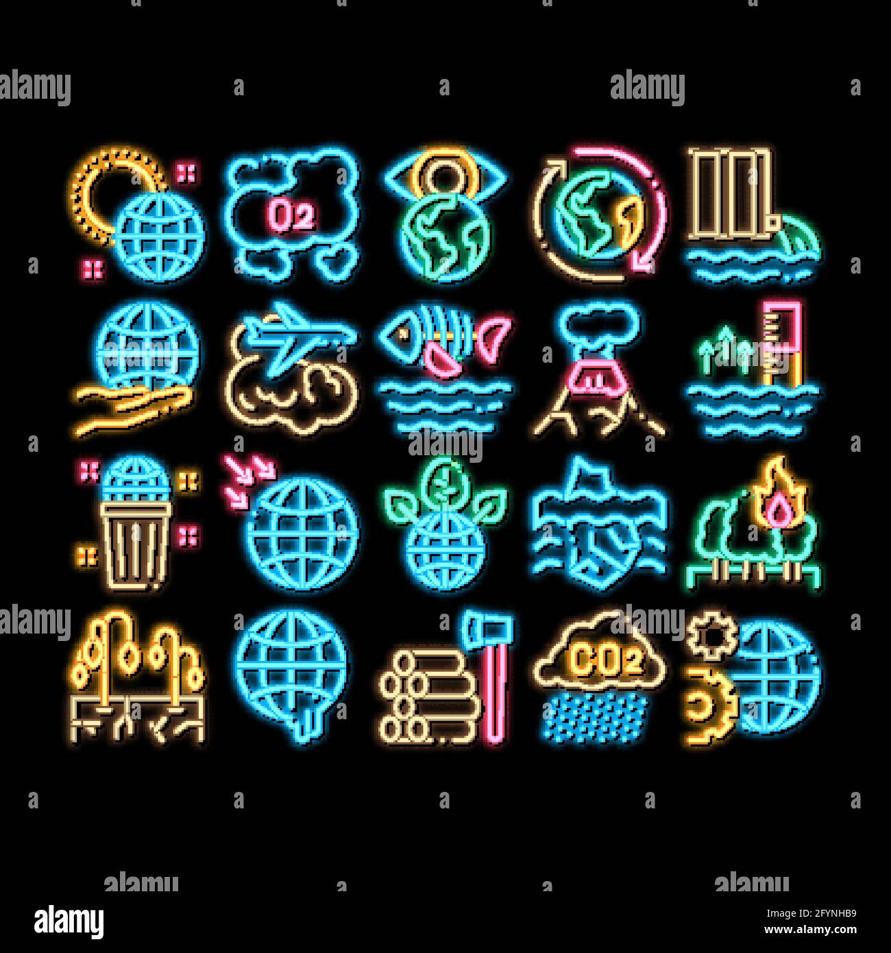 Climate change fish Stock Vector Images - Alamy