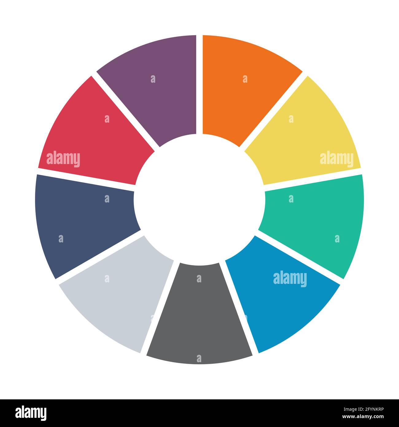 Infographic pie chart. Cycle presentation diagram 9 section. Vector ...